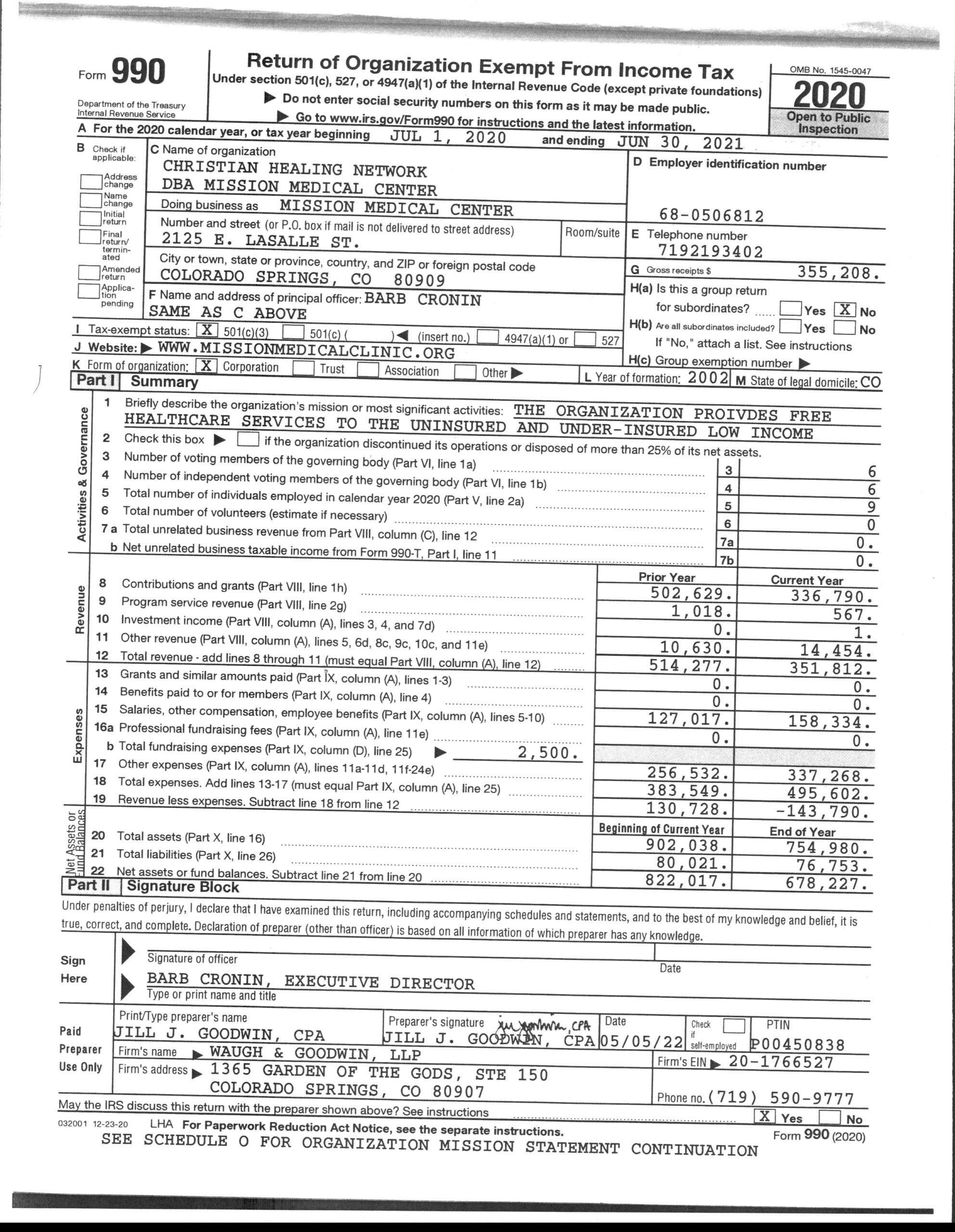 Mission Medical IRS 990 Form – Mission Medical Center